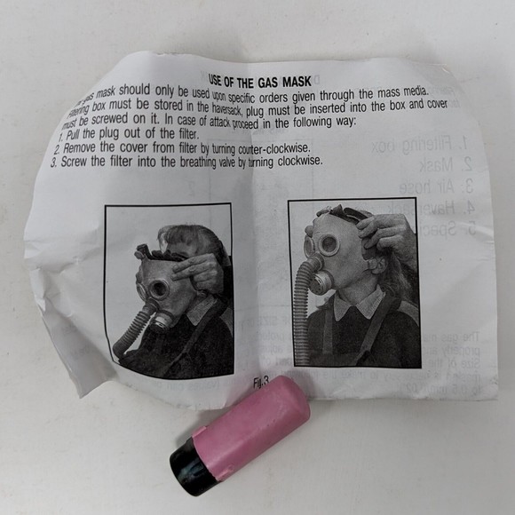 unknown | Accessories | Soviet Ussr Military Childrens Gas Mask Kit ...